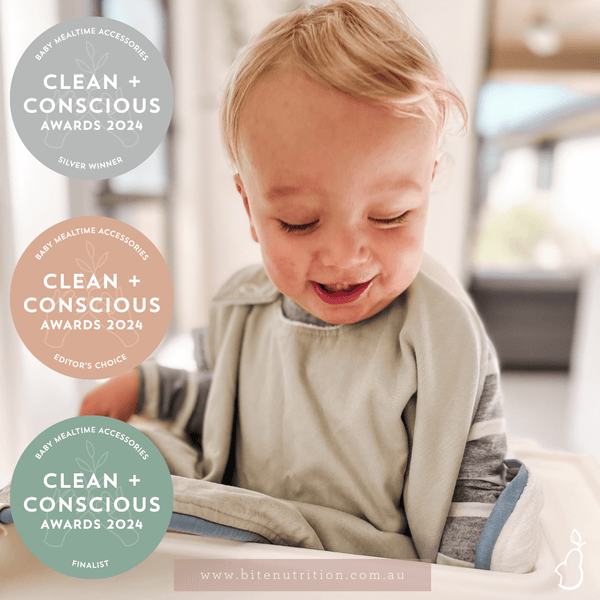 NEAT EATS Baby Bib & Toddler Apron — Award-Winning, Dietitian-Designed ...